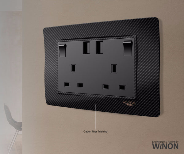 Power Socket with USB (Double) – Alvarae Design Studio